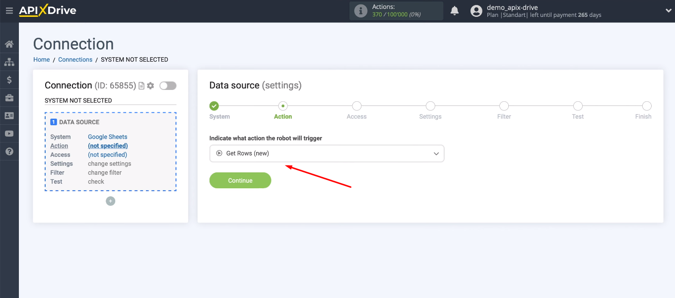 How to create the Google Sheets and Autopilot integration