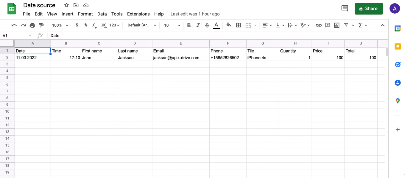 How to create a Google Sheets and Intercom intergation