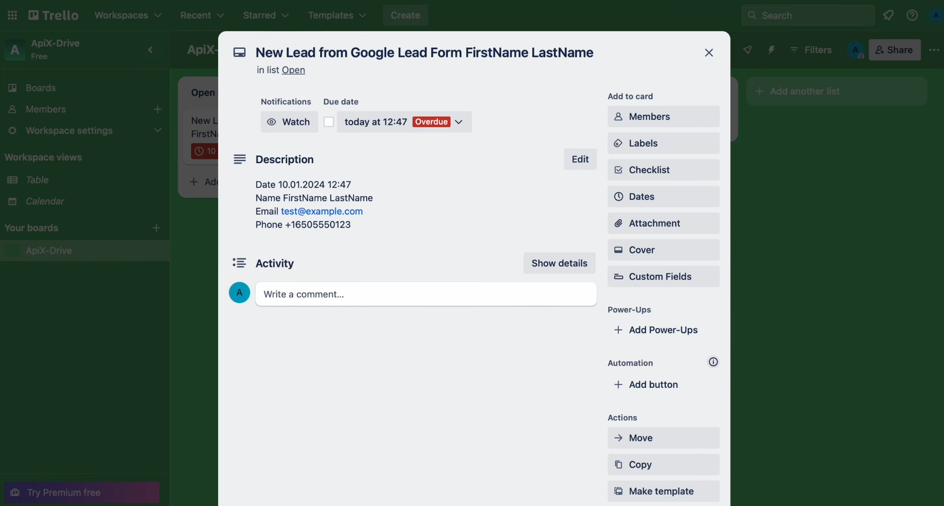 Instructions for Setting up Google Lead Form and Trello Integration ...