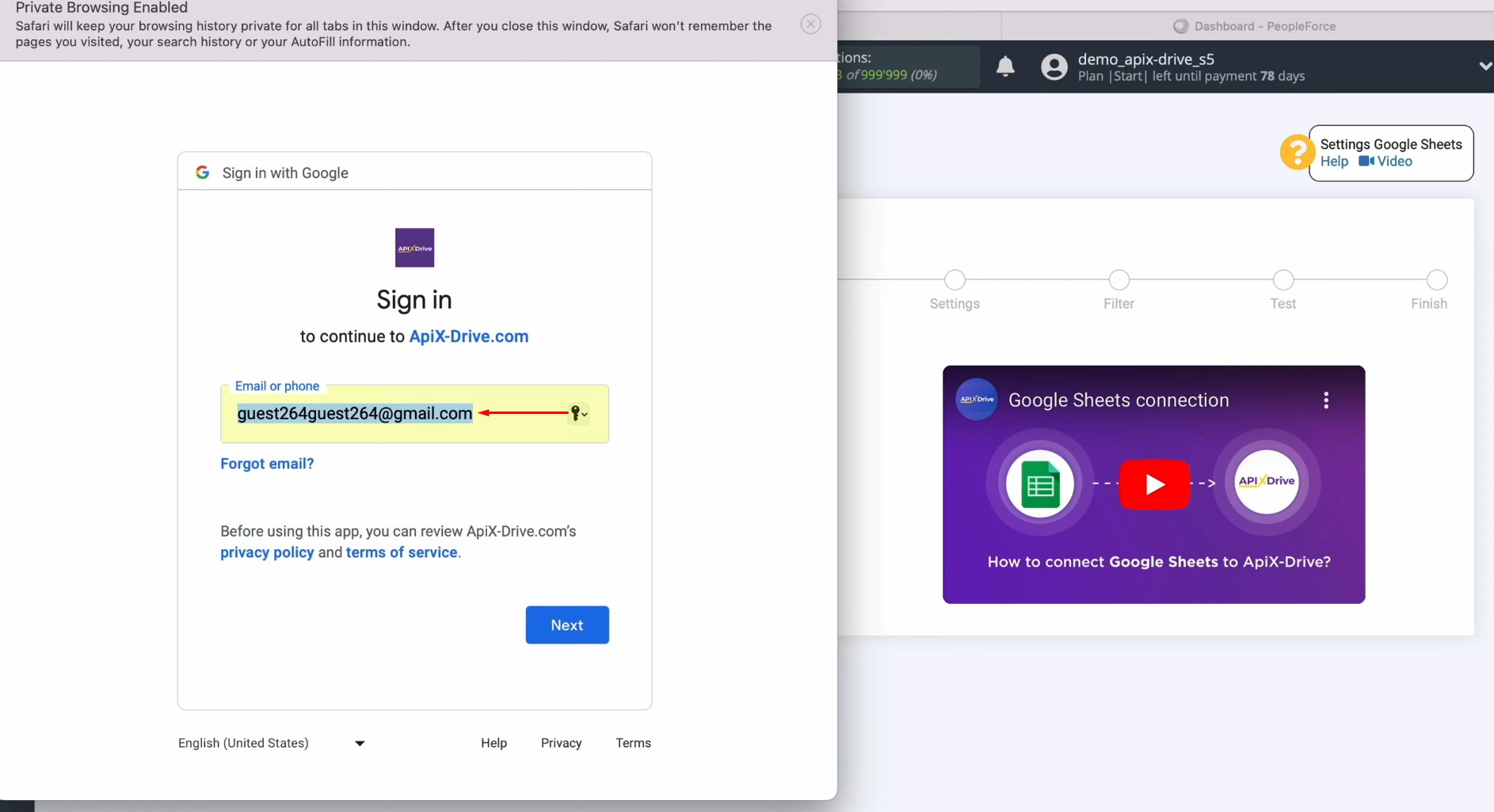 Google Sheets and PeopleForce Integration: Automatic Creation of Tasks | ApiX-Drive