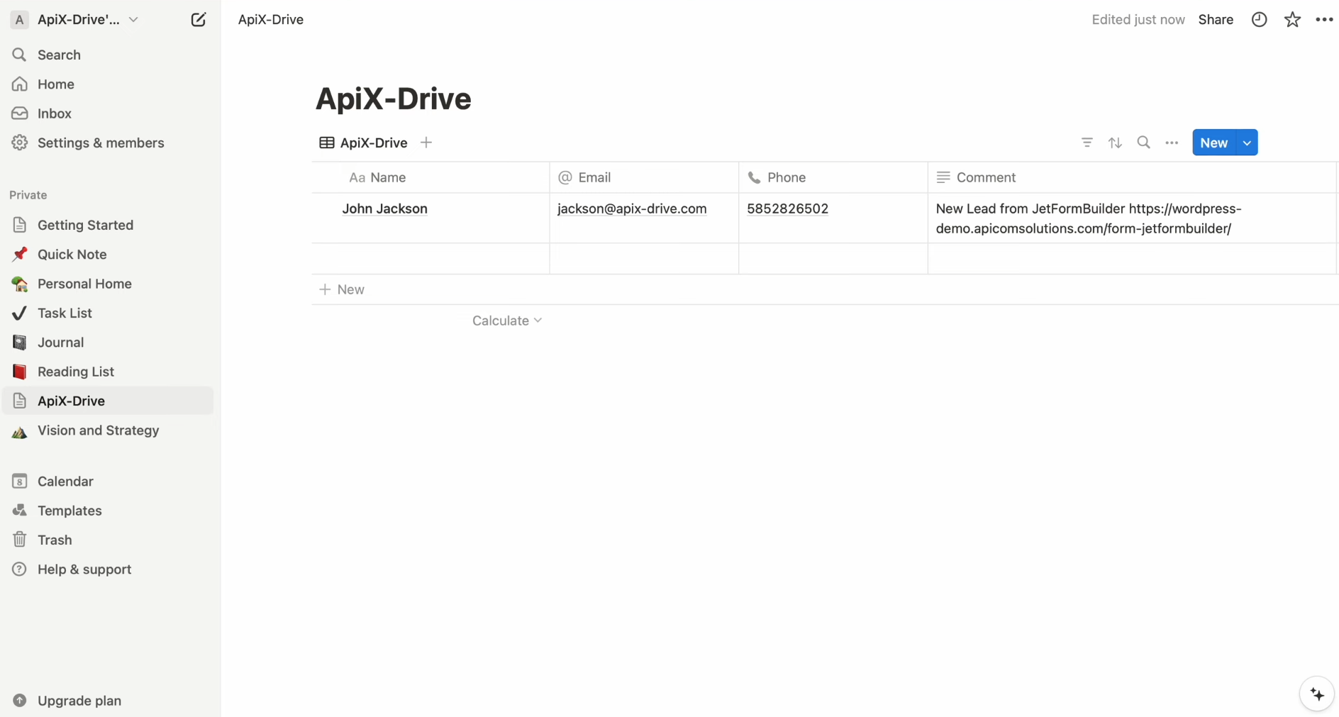 How to integrate JetFormBuilder and Notion: Step-by-Step Instruction | ApiX-Drive