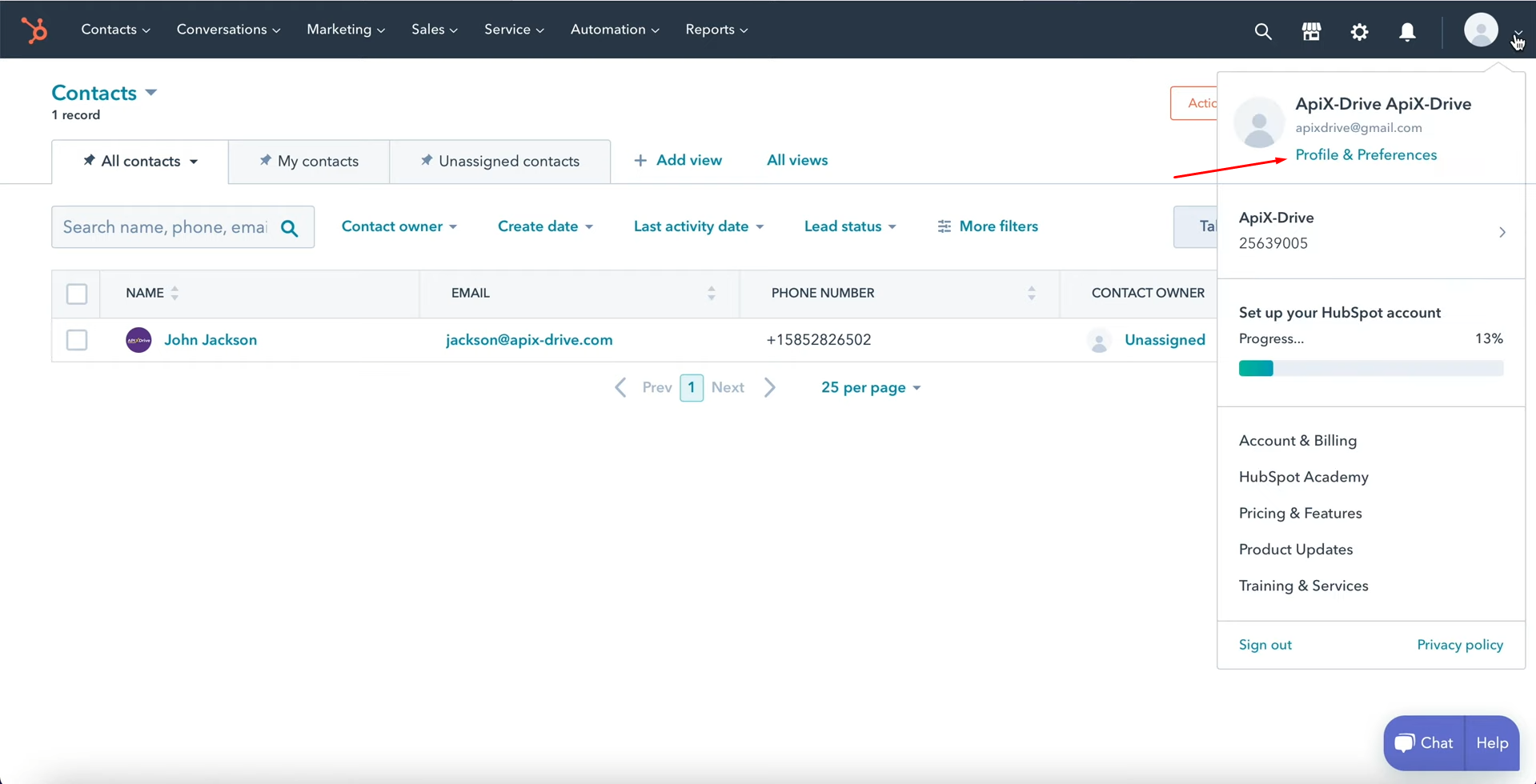 Step-by-step Instructions for Setting up the Integration of the HubSpot Platform and the Notion ...