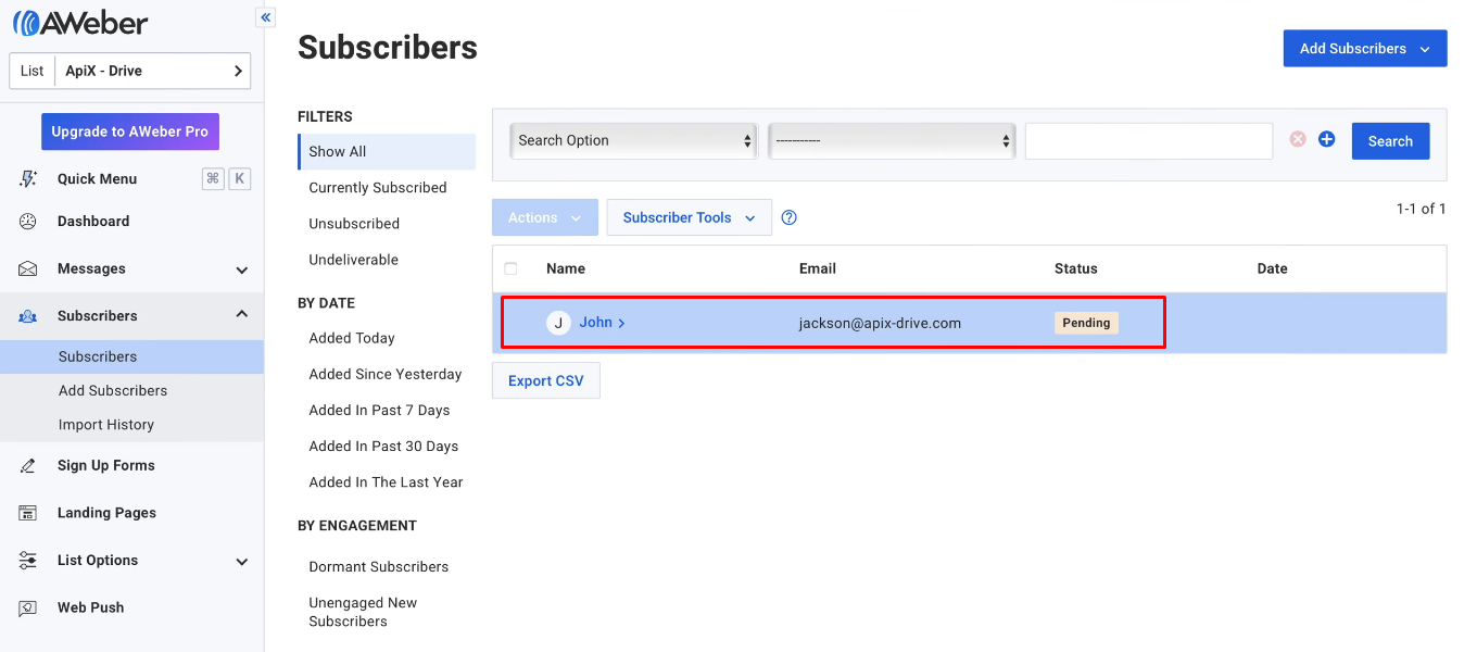 How to integrate Facebook and AWeber | Automatic import subscribers into AWeber