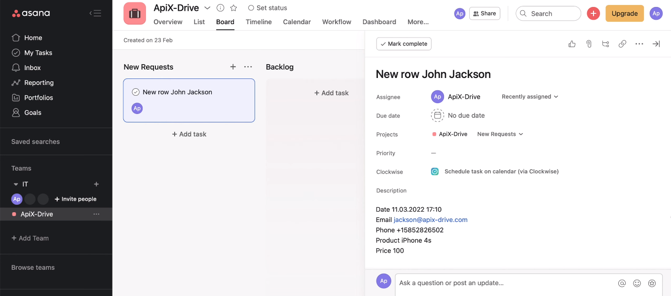 How to create a Google Sheets and Asana integration