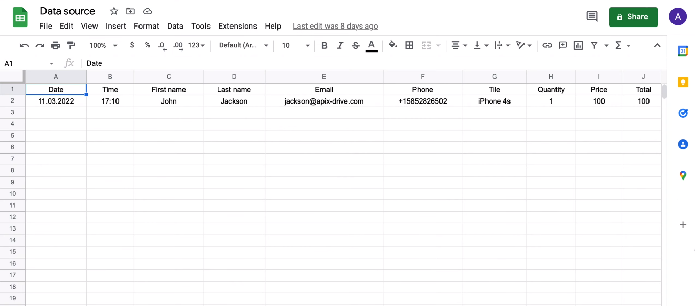 How to create a Google Sheets and Asana integration
