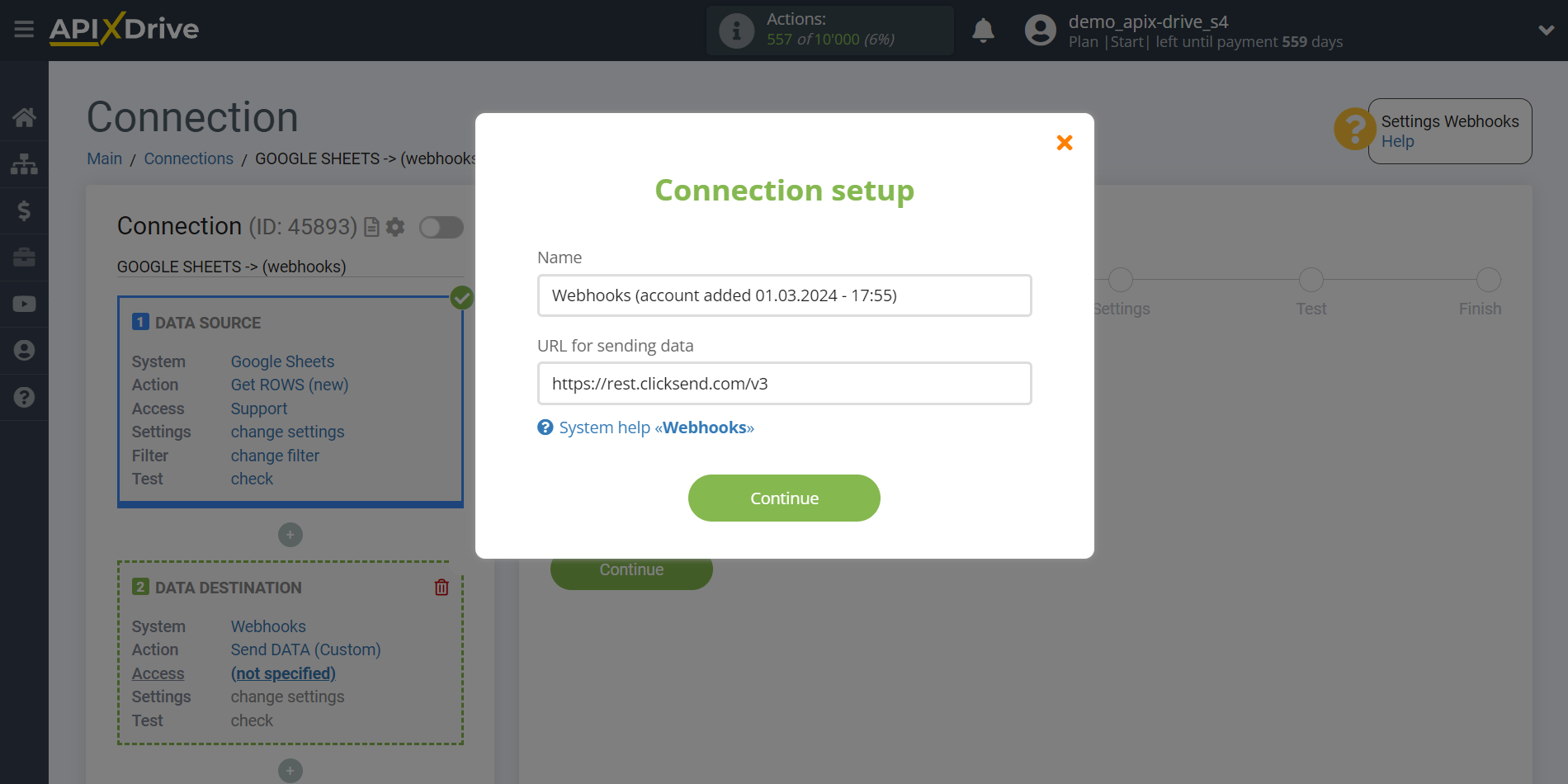 How to Connect Webhooks to Apps as Data Destination