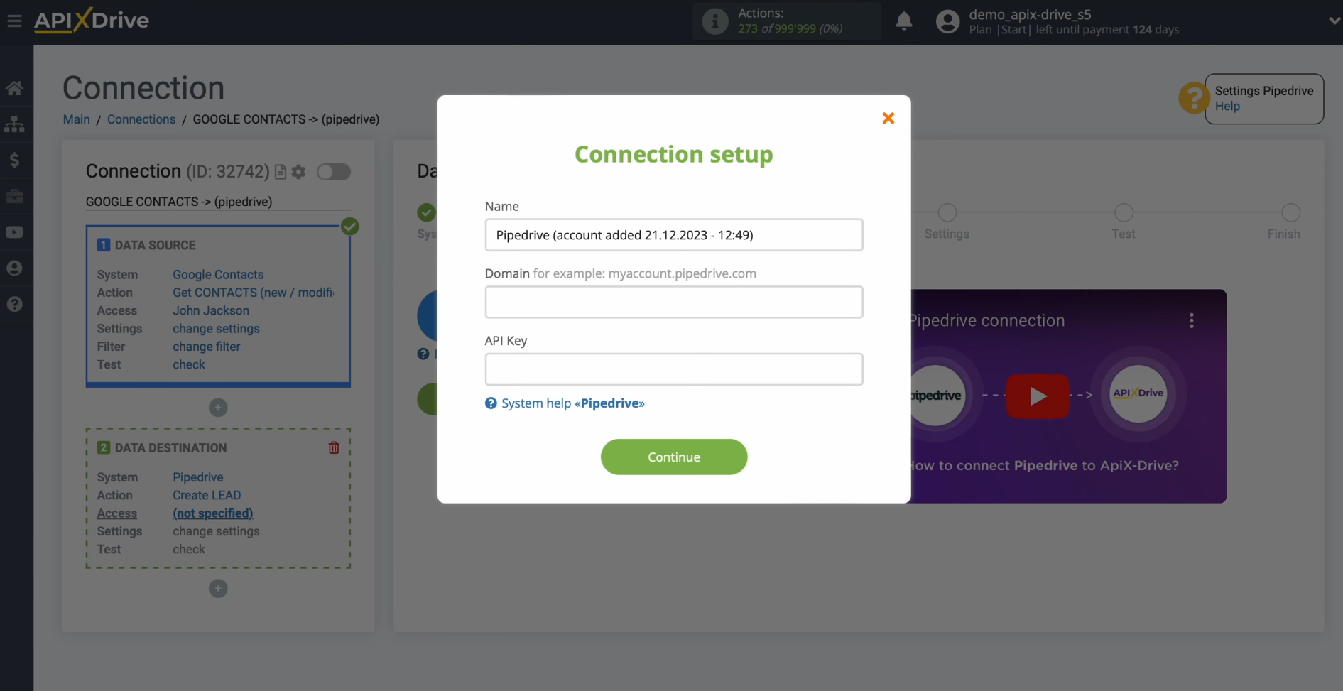 Step-by-Step Instructions for Setting up Google Contacts and Pipedrive ...