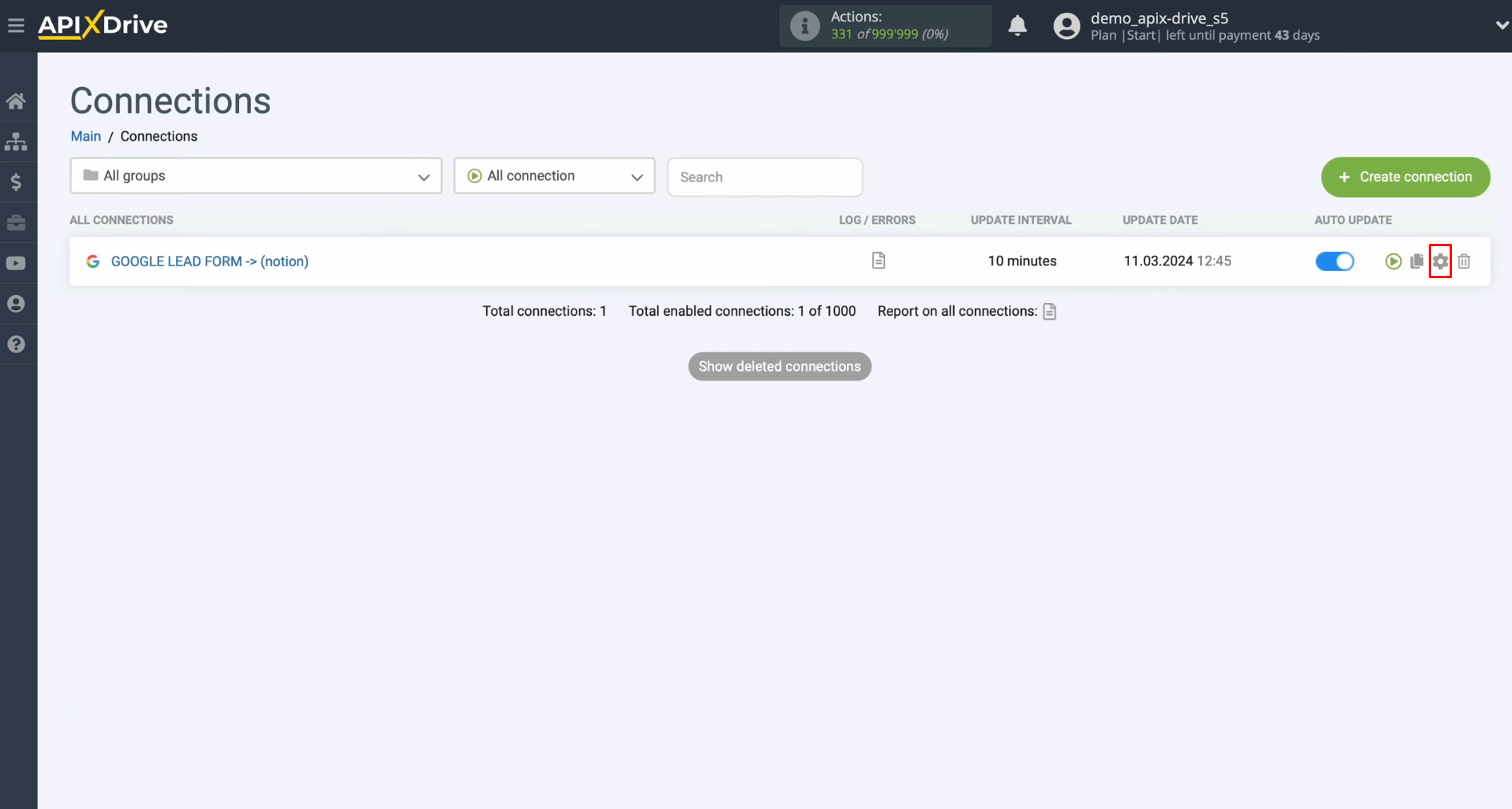 Google Lead Form and Notion Integration: Automatic Lead Transfer | ApiX-Drive