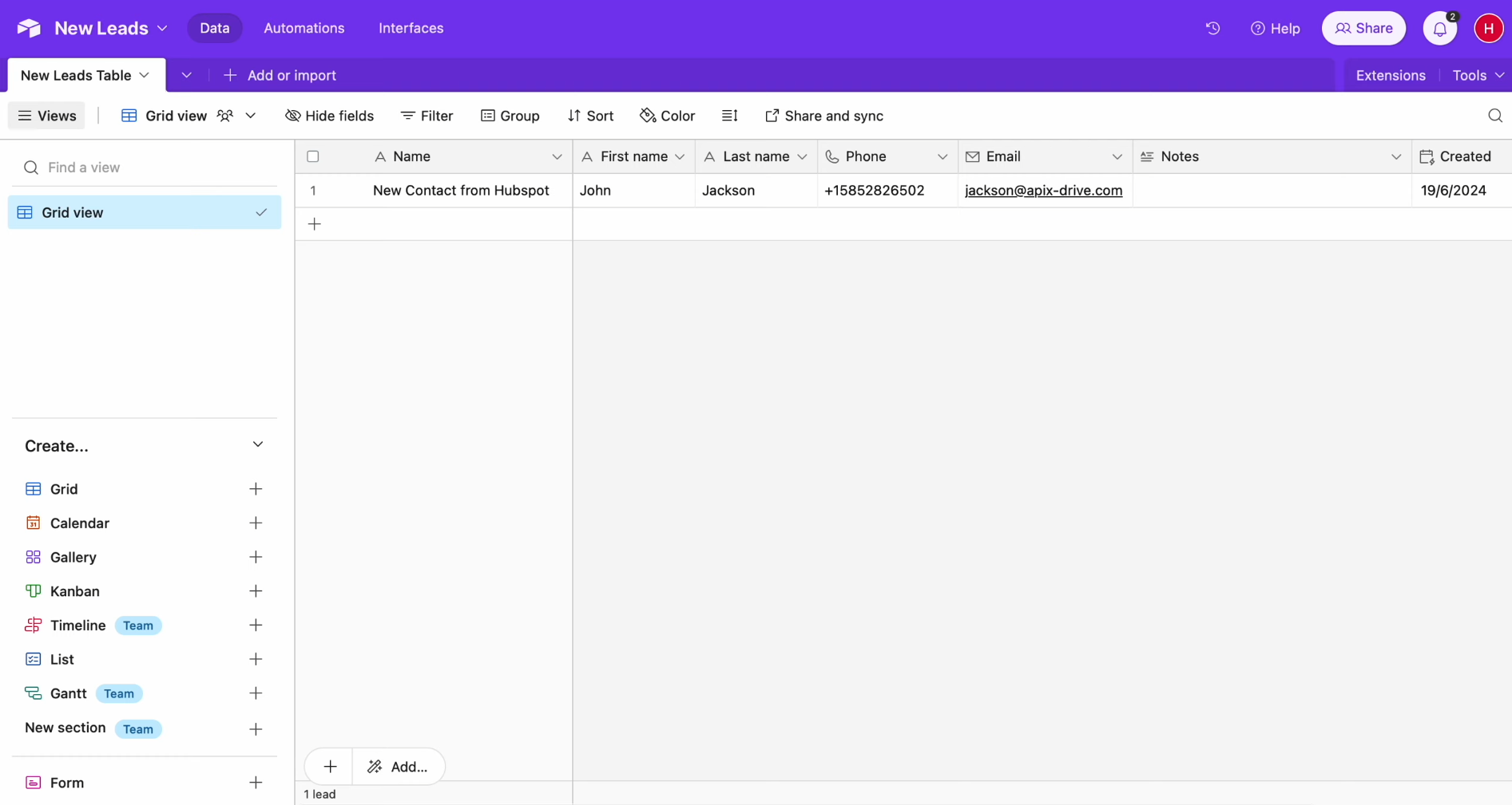 HubSpot and Airtable Integration: Automatic Data Transfer | ApiX-Drive