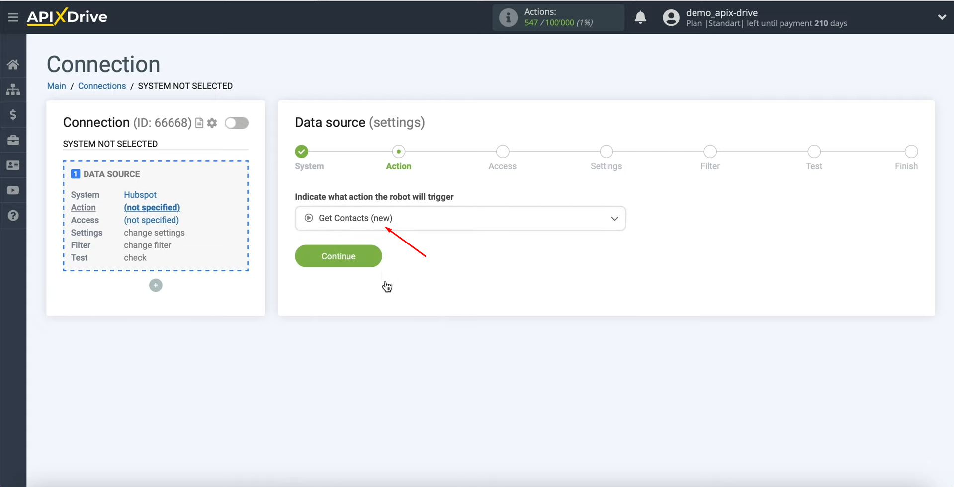 Step-by-step Instructions for Setting up the Integration of the HubSpot Platform and the Notion ...