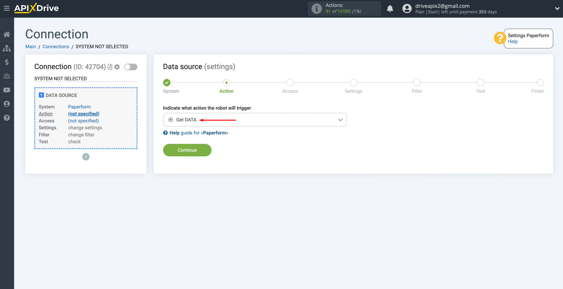 Setting up Paperform and Gmail Integration to Automatically Transfer ...