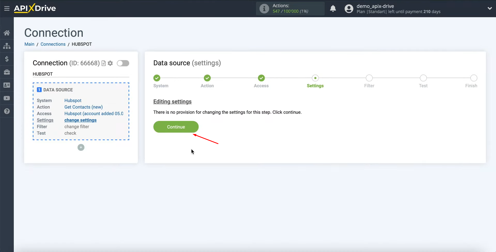 Step-by-step Instructions for Setting up the Integration of the HubSpot Platform and the Notion ...