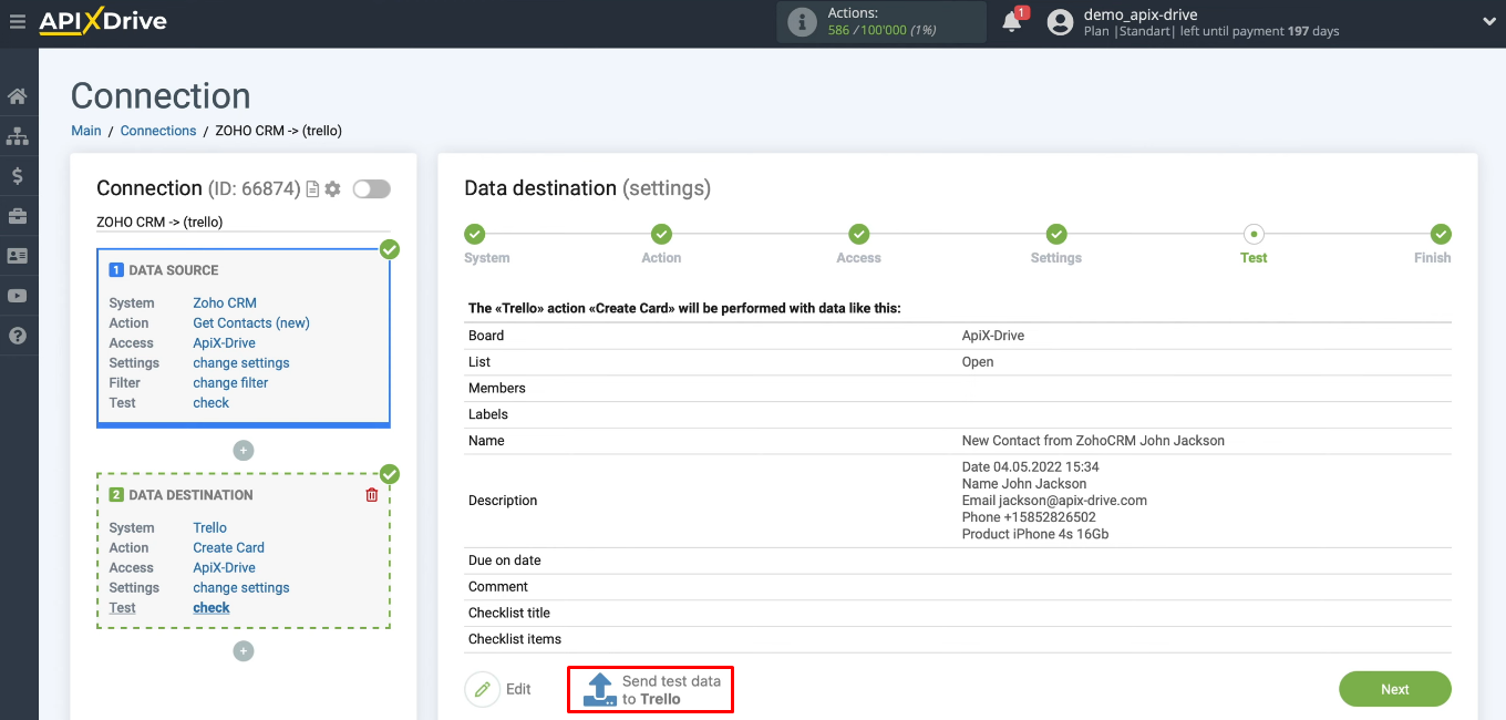 How to Connect Zoho CRM and Trello | Automatic conversion of Zoho CRM contacts to Trello tasks