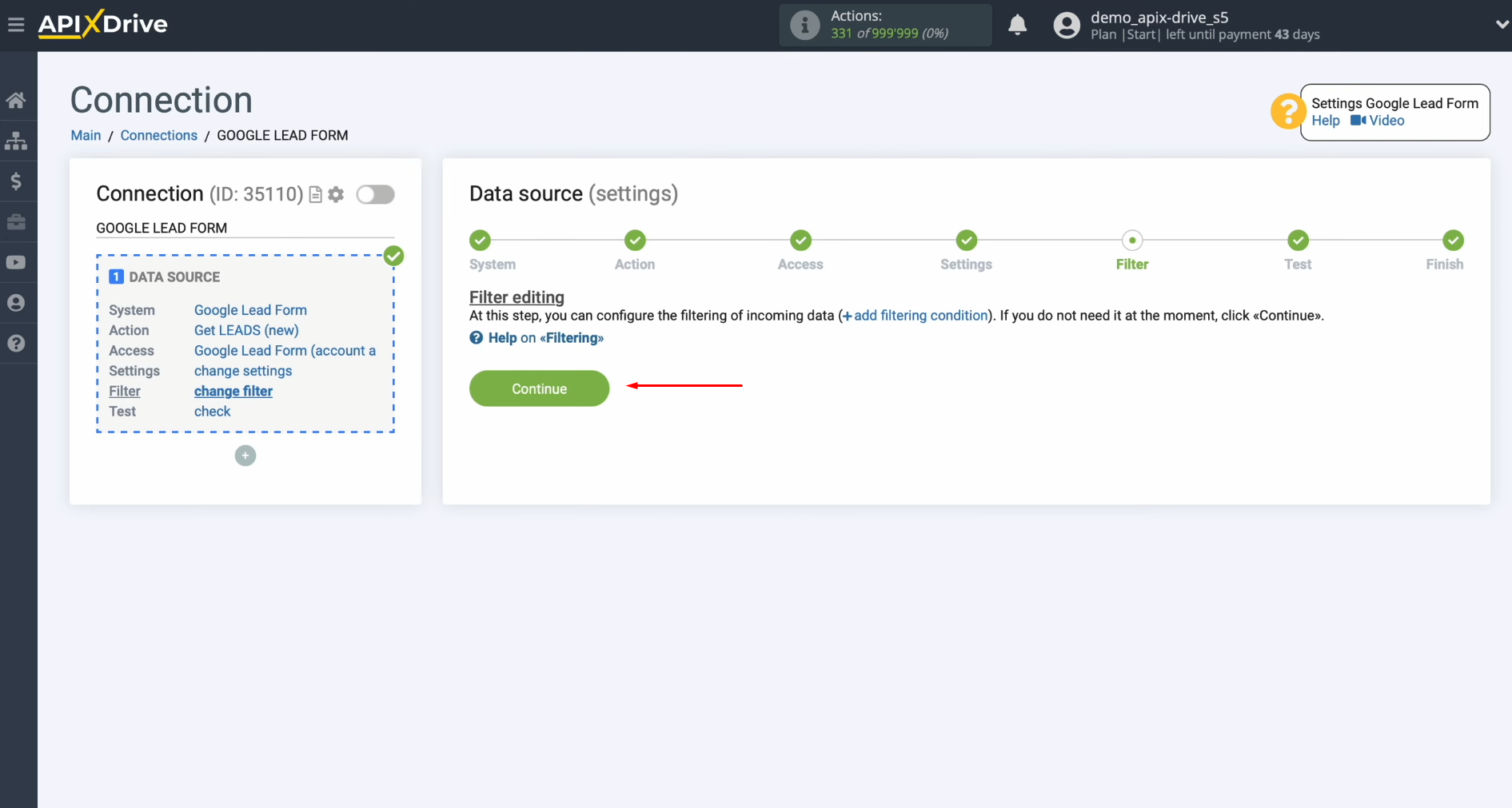 Google Lead Form and Notion Integration: Automatic Lead Transfer | ApiX-Drive