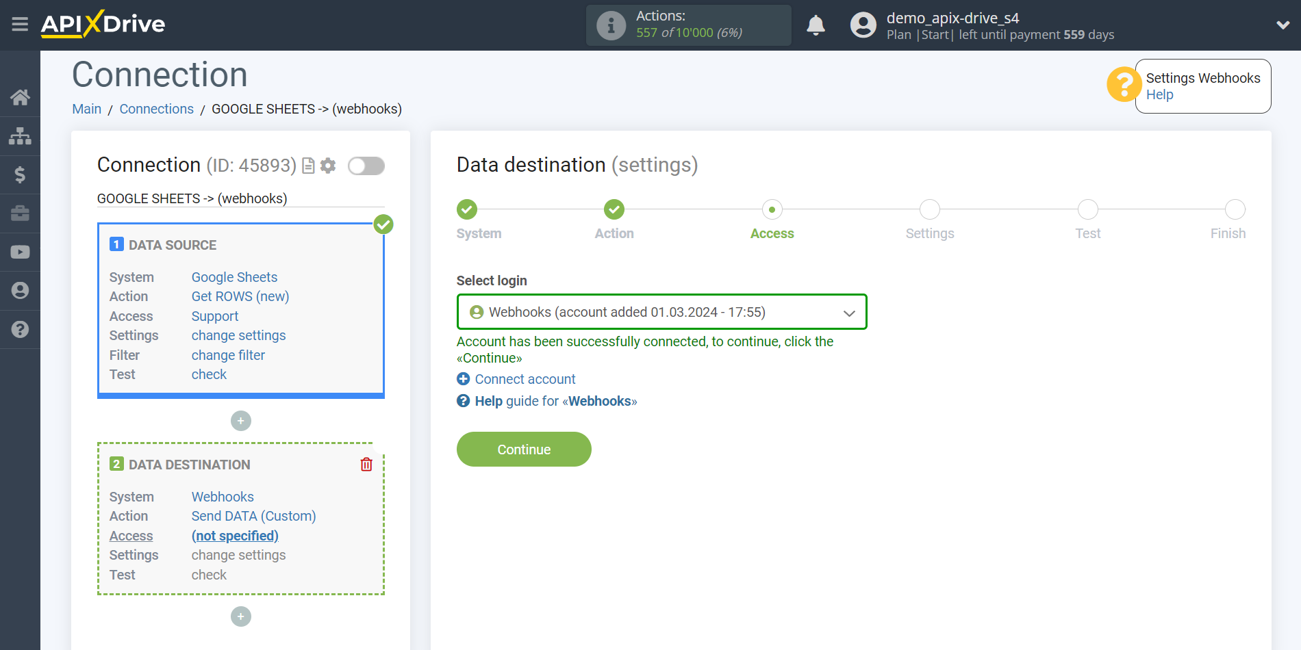 How to Connect Webhooks to Apps as Data Destination