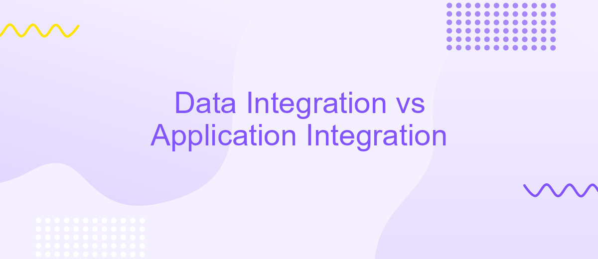 Data Integration vs Application Integration | ApiX-Drive Data Integration vs Application Integration | ApiX-Drive