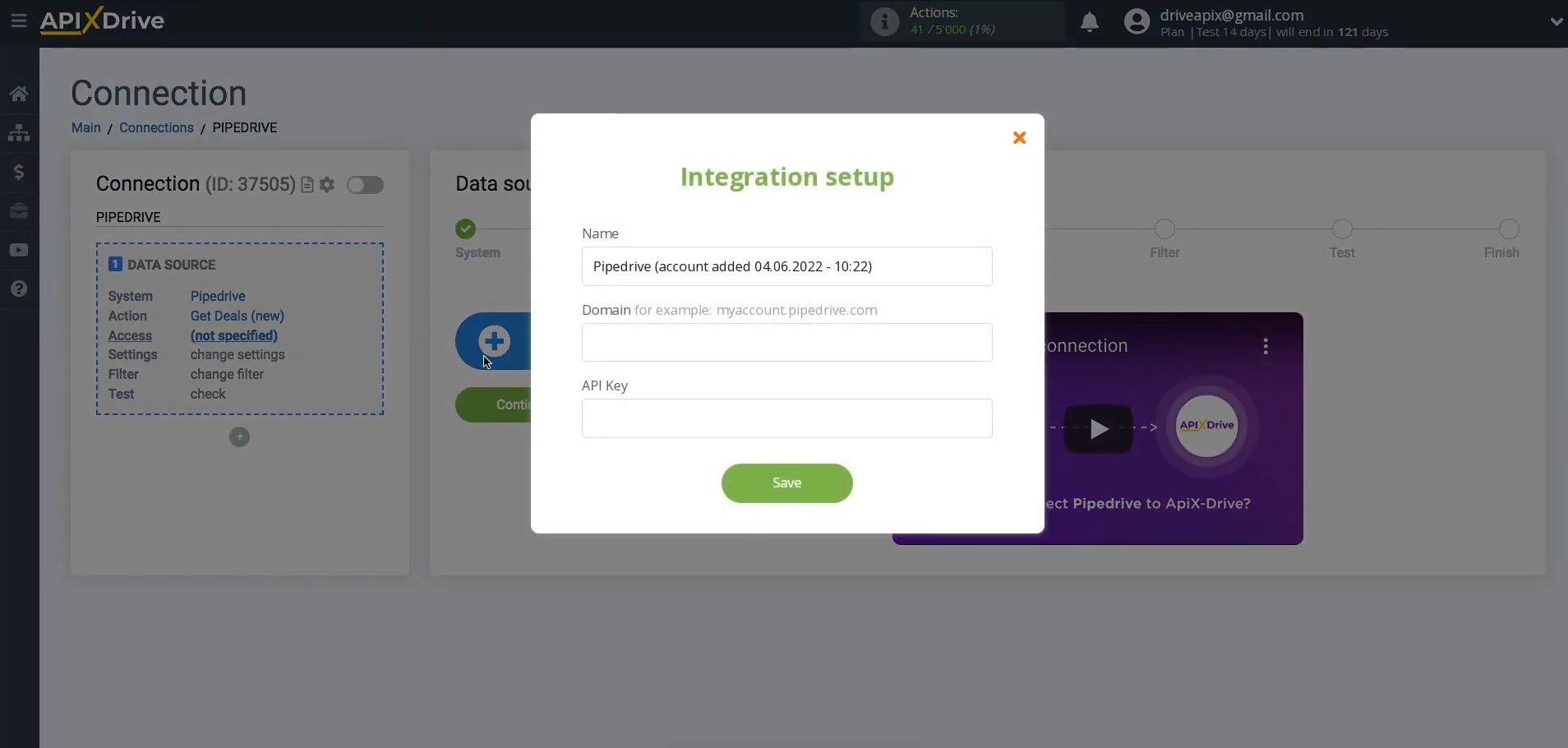 Instructions for Setting Up the Integration of the Pipedrive CRM System and the Slack Messenger