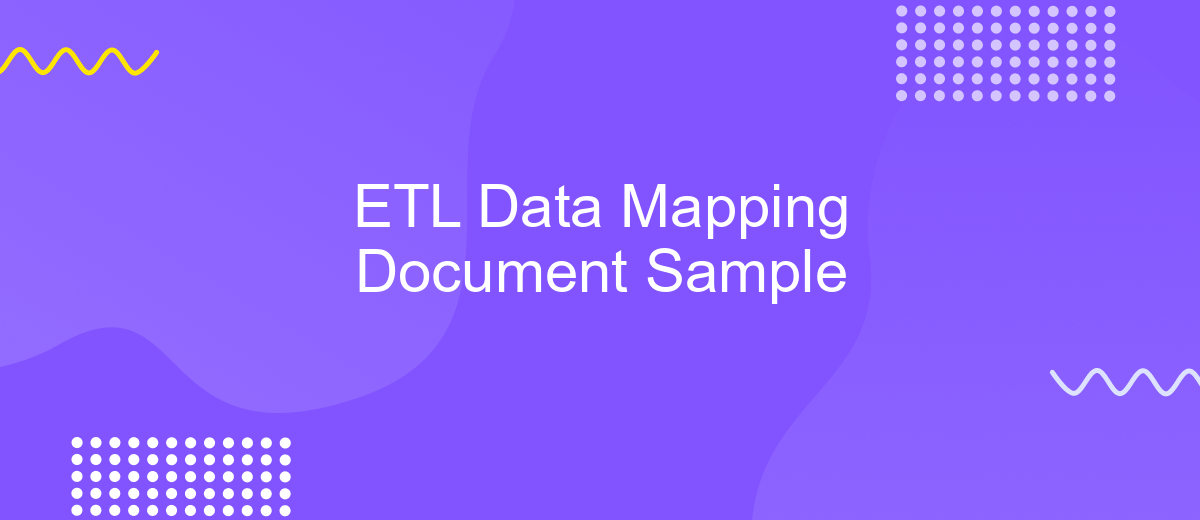 Etl Data Mapping Document Sample Apix Drive