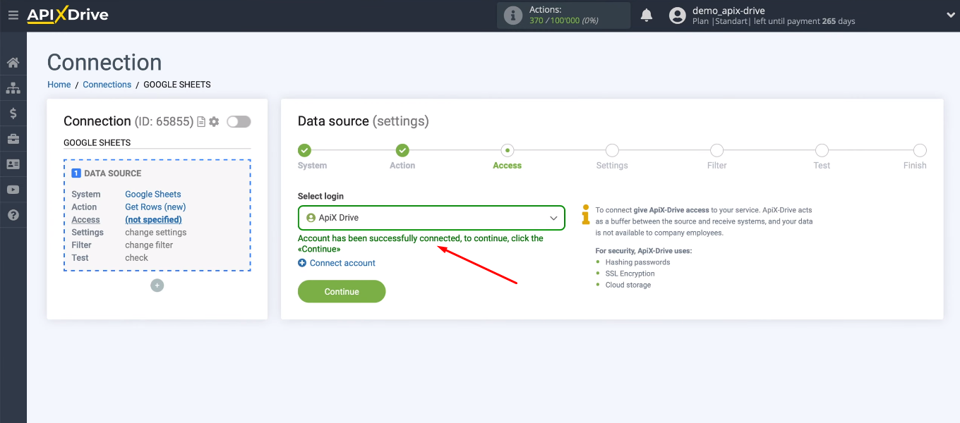 How to create the Google Sheets and Autopilot integration