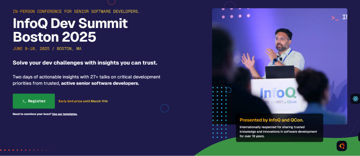 InfoQ Dev Boston 2025 Event