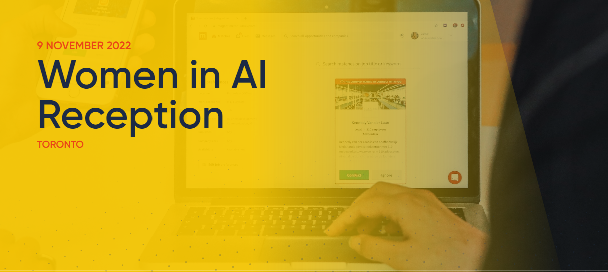 Women in AI Reception. An evening of discussions & networking around the progress and ...