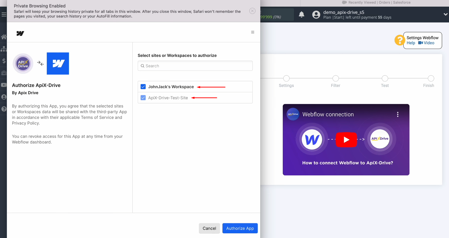 Cómo configurar la integración de Webflow y Salesforce utilizando el ...