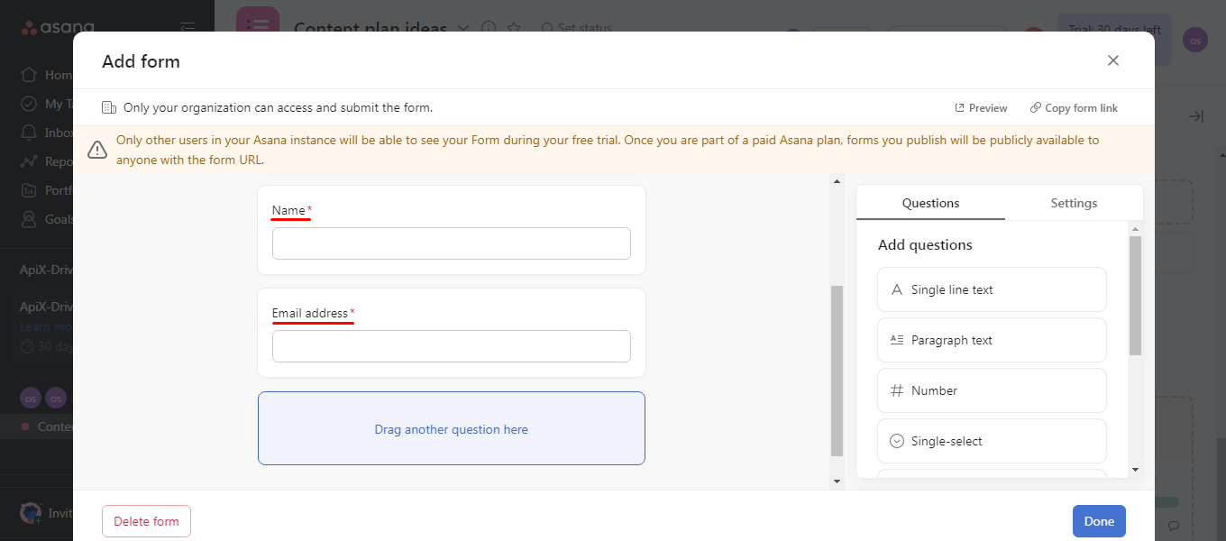 Cómo crear formularios de Asana | Guía paso por paso