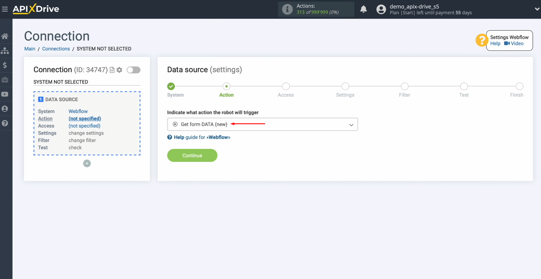 Як налаштувати інтеграцію Webflow та Salesforce за допомогою конектора ApiX-Drive